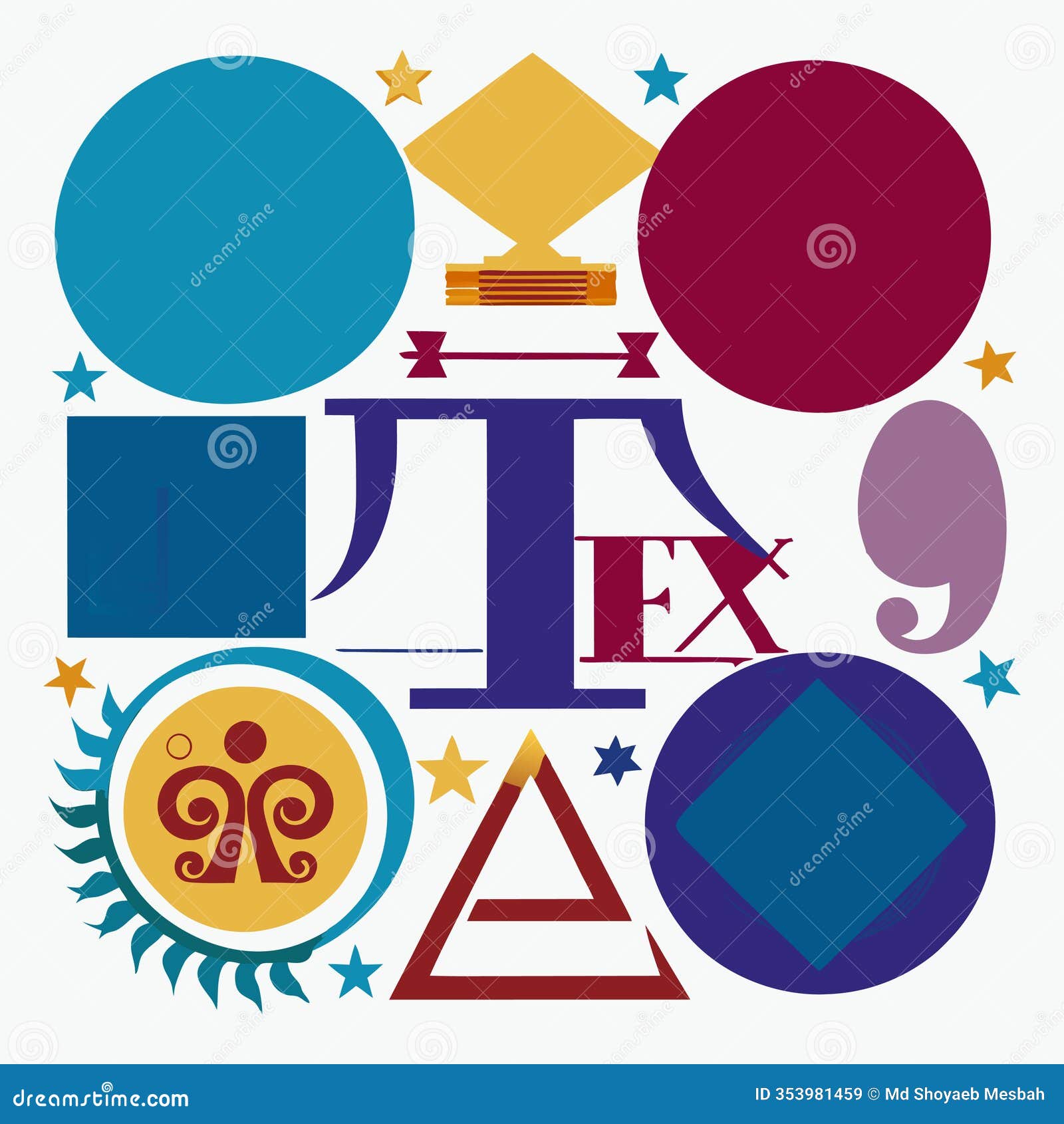 Greek Signs and Symbols Tattoo Different Greek Letter Stock ...