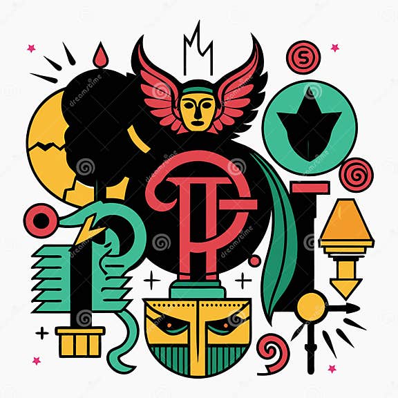 Greek Signs and Symbols Tattoo Different Greek Letter Stock ...