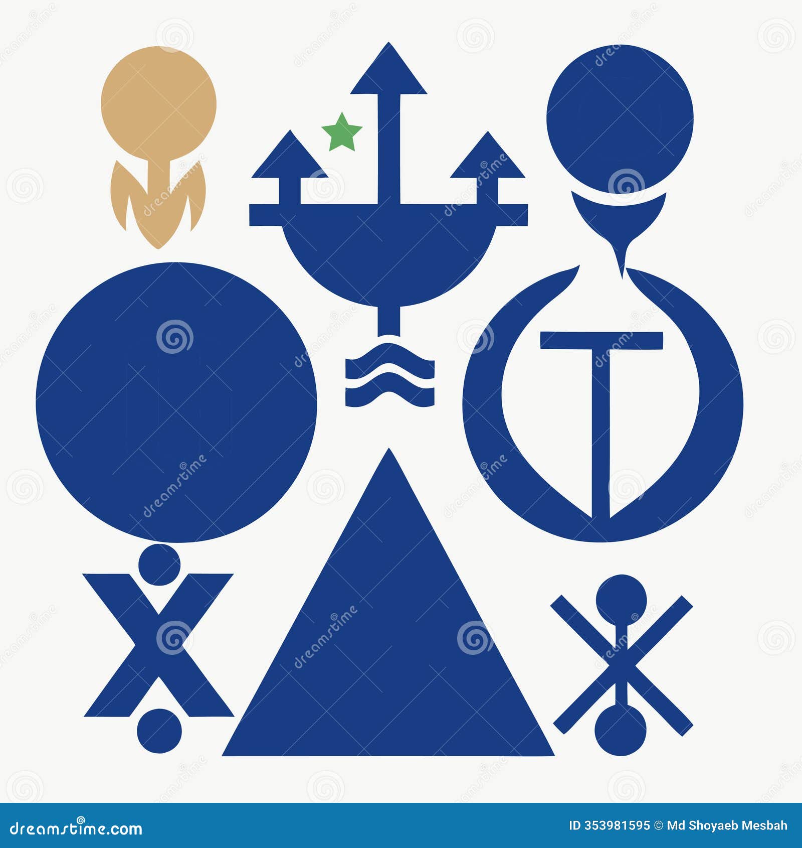 Greek Signs and Symbols Tattoo Different Greek Letter Stock ...