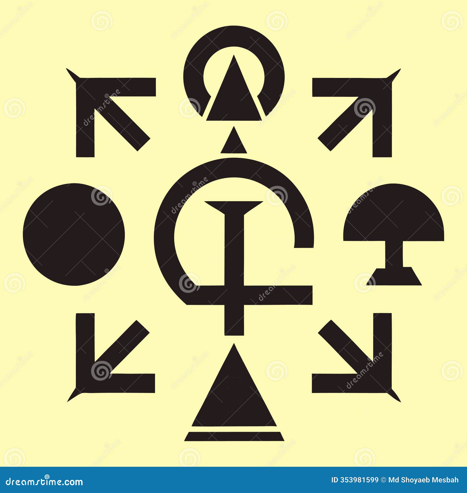 Greek Signs and Symbols Tattoo Different Greek Letter Stock ...