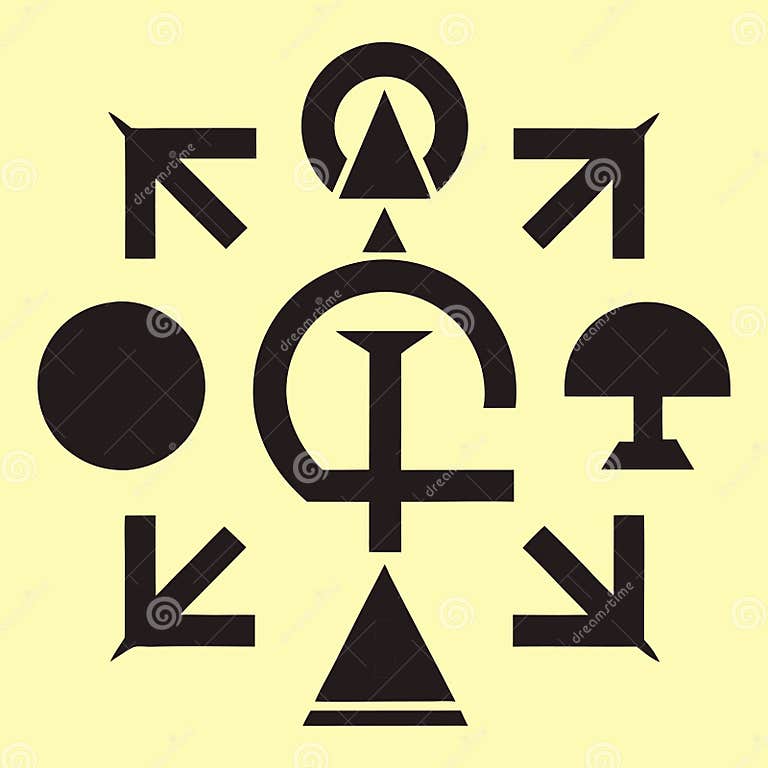 Greek Signs and Symbols Tattoo Different Greek Letter Stock ...