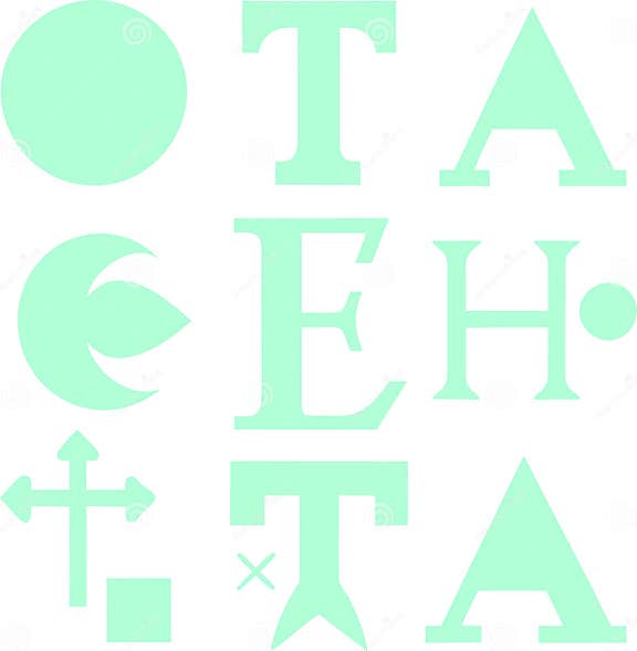 Greek Signs and Symbols Tattoo Different Greek Letter Stock ...