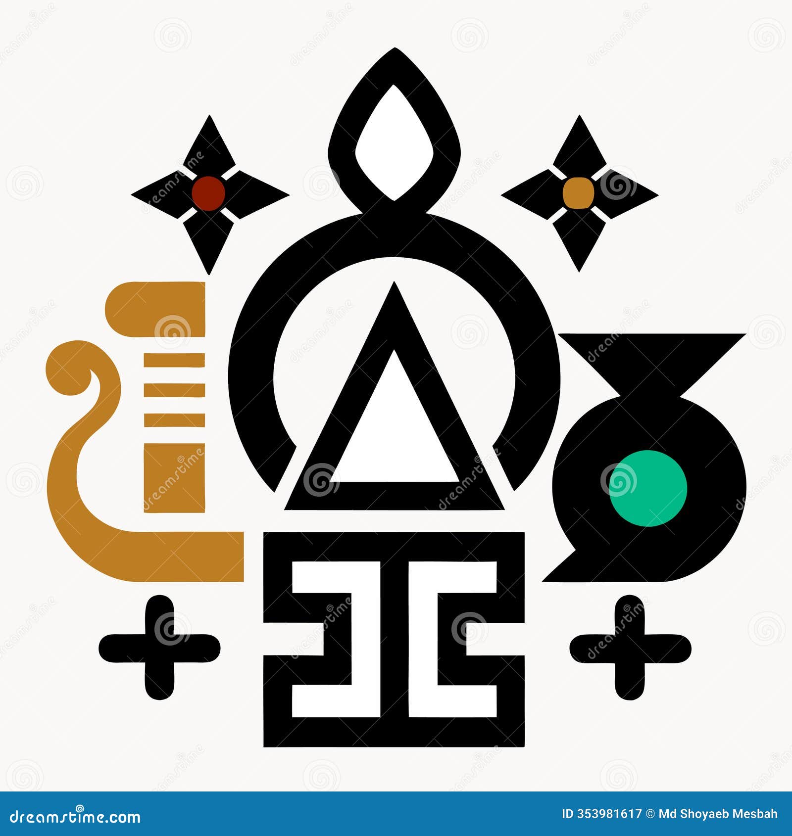 Greek Signs and Symbols Tattoo Different Greek Letter Stock ...