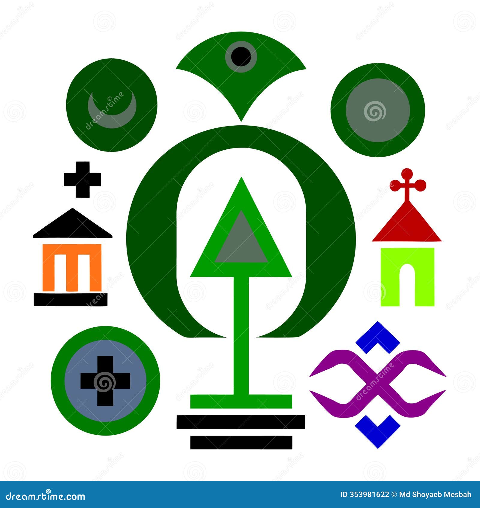 Greek Signs and Symbols Tattoo Different Greek Letter Stock ...