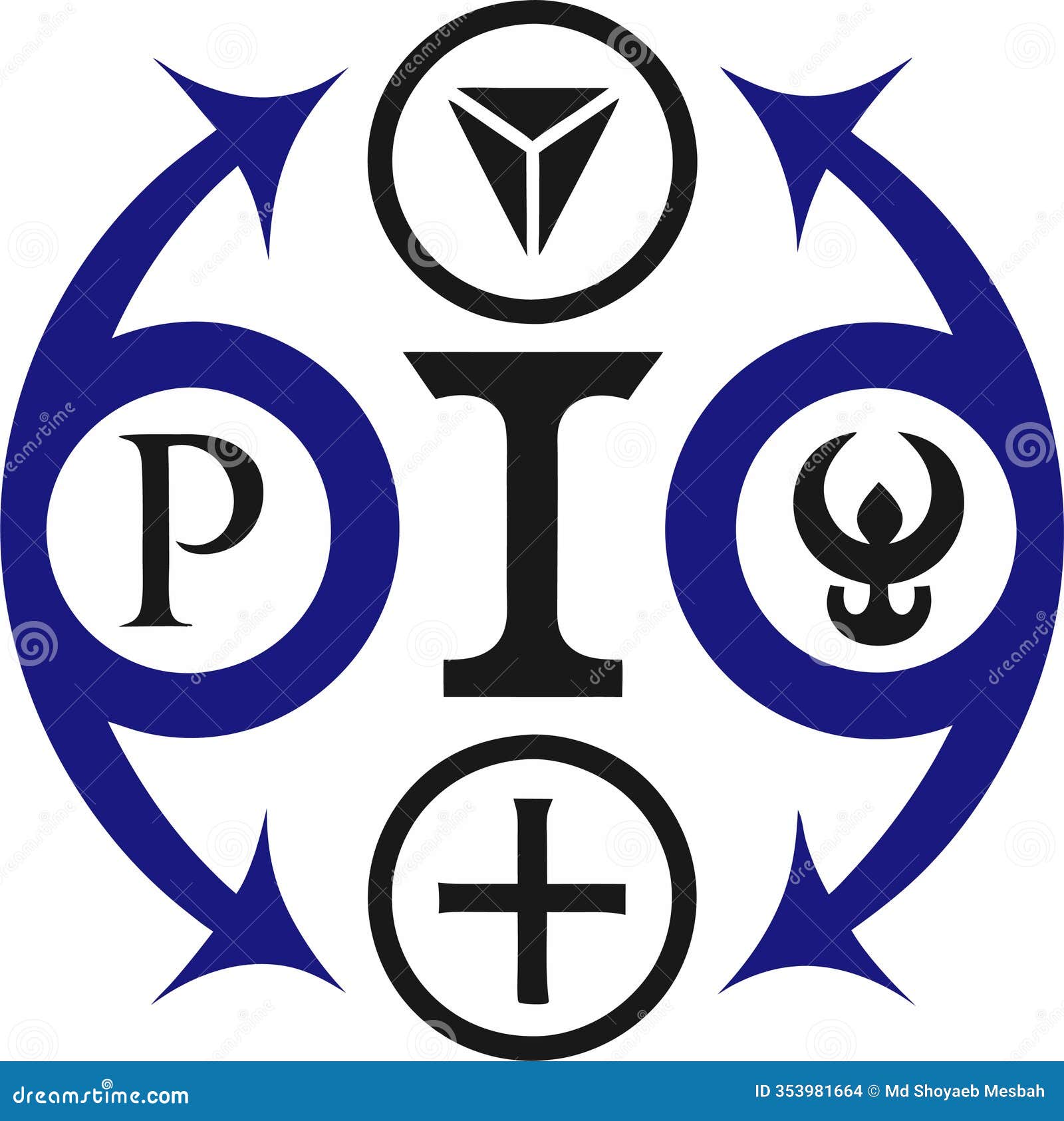 Greek Signs and Symbols Tattoo Different Greek Letter Stock ...