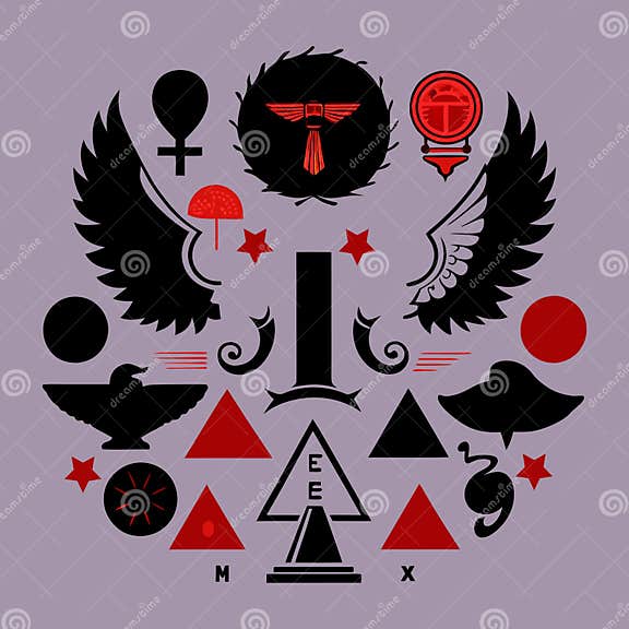 Greek Signs and Symbols Tattoo Different Greek Letter Stock ...