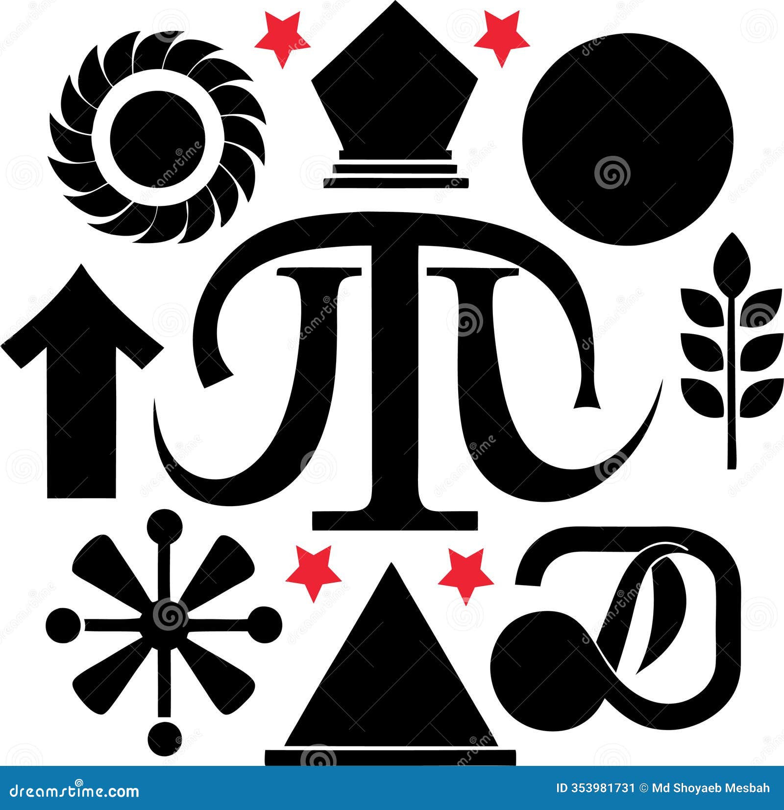 Greek Signs and Symbols Tattoo Different Greek Letter Stock ...