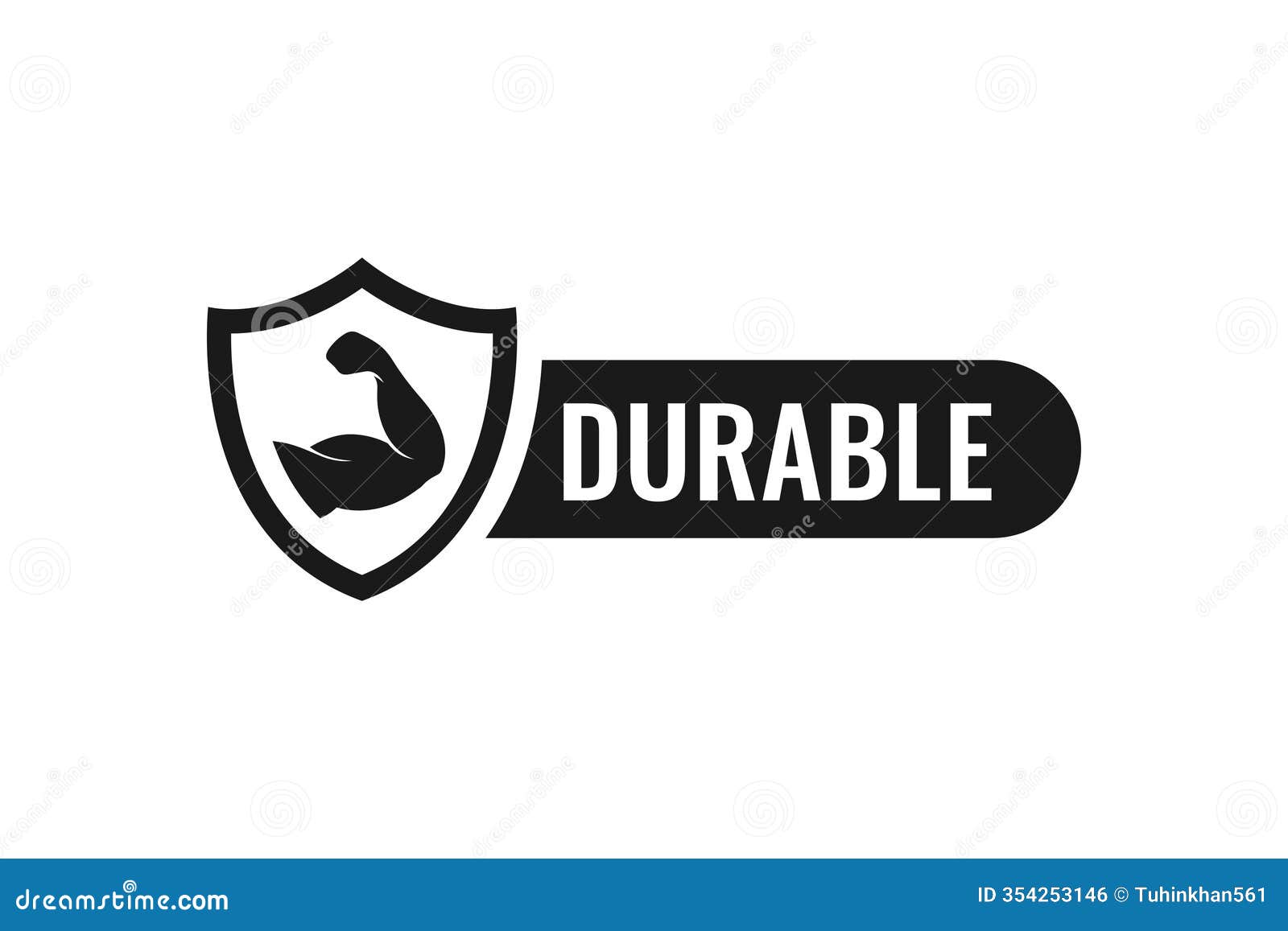 Durable Label or High Durability Label Vector Icon. Durable Vector Icon ...