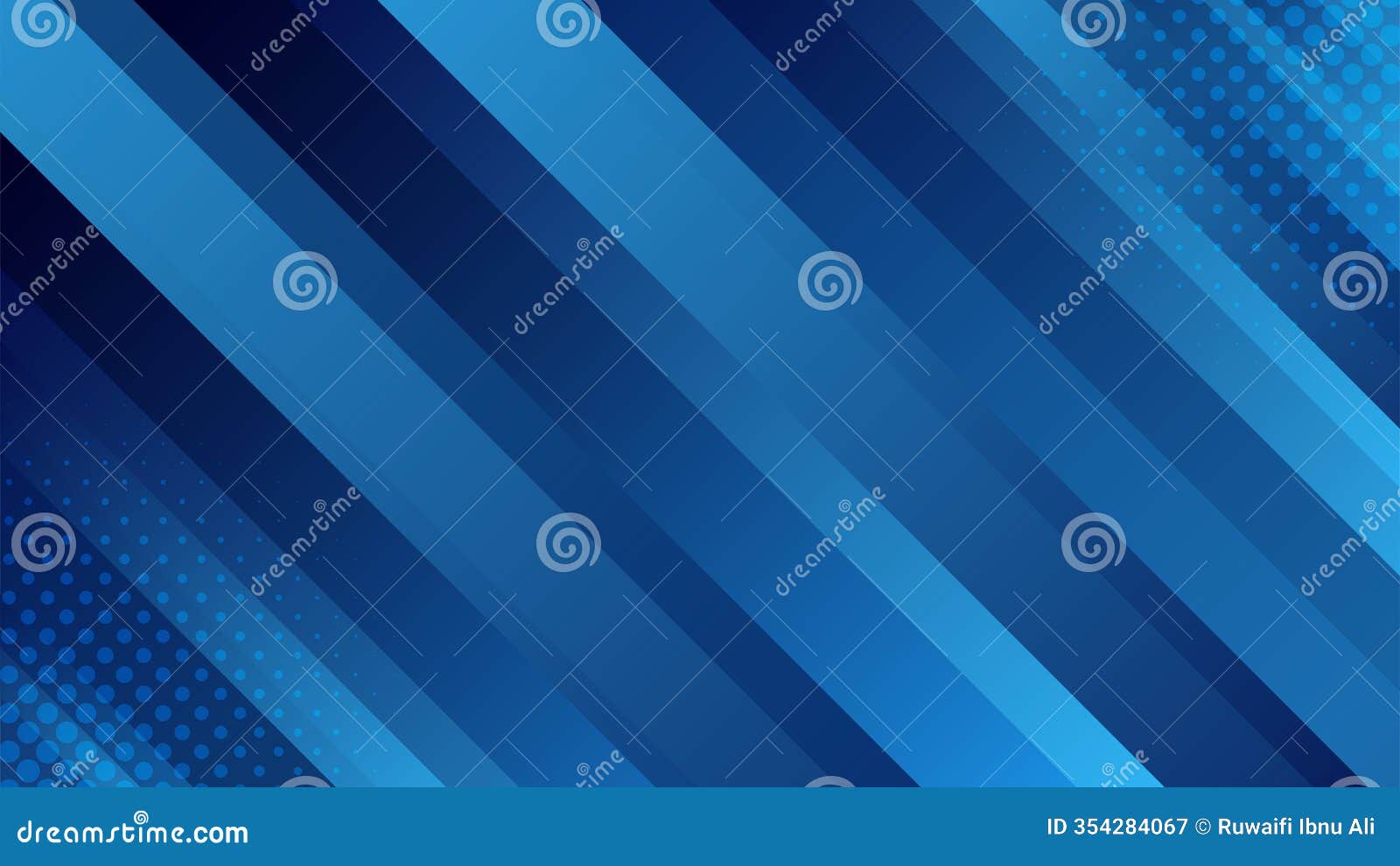 Dark Blue Abstract Dynamic Background with Halftones. Gradient Diagonal ...