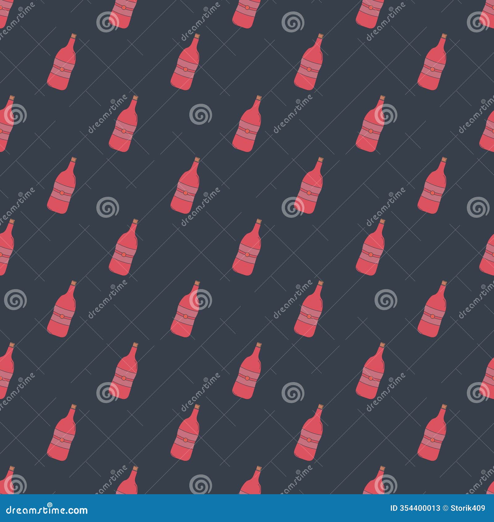 Seamless Wine Pattern. Vector Illustration | CartoonDealer.com #51820214