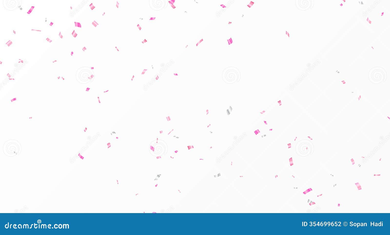 Beautiful Pink Confetti Banner for Party and Celebration Background ...