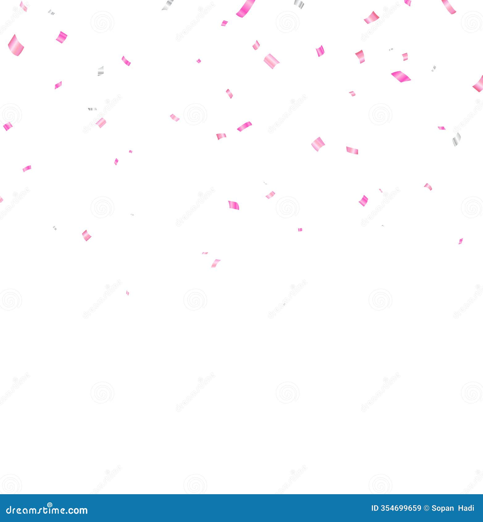 Beautiful Pink Confetti Banner for Party and Celebration Background ...