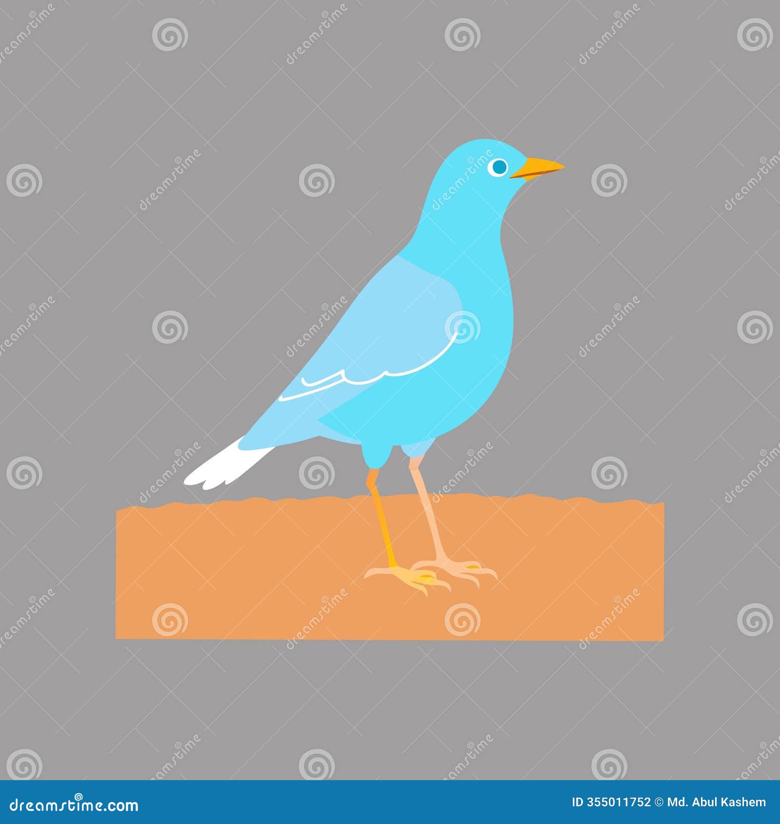 Blue Whistling Thrush Bird Vector Artwork Stock Photo - Image of nature ...