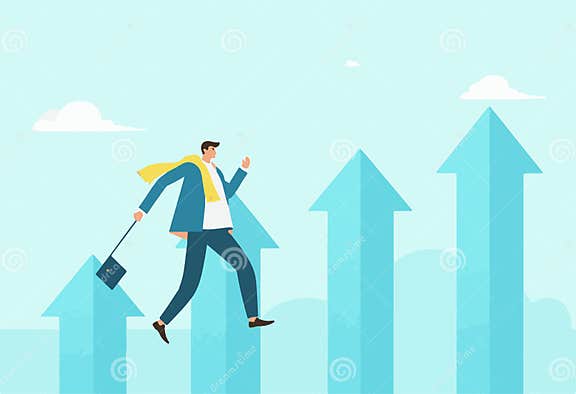 Professional Growth and Career Progression Illustration Vector ...