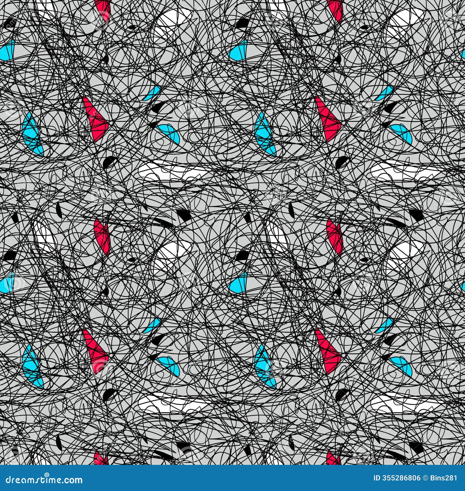 Confused Thread, Black and Red Spot are on the Abstract Pattern. Stock ...
