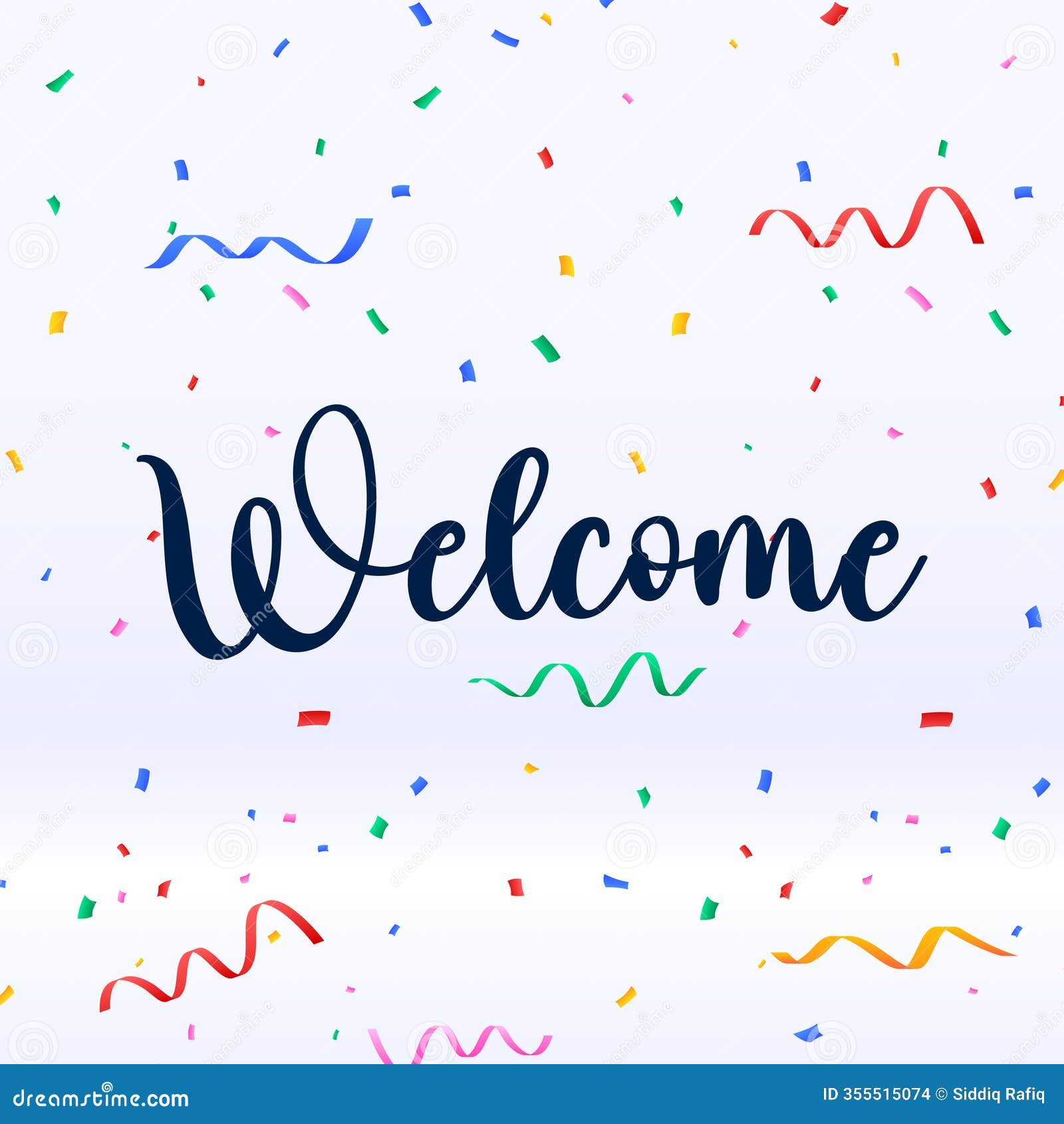 Welcome Word stock illustration. Illustration of design - 355515074