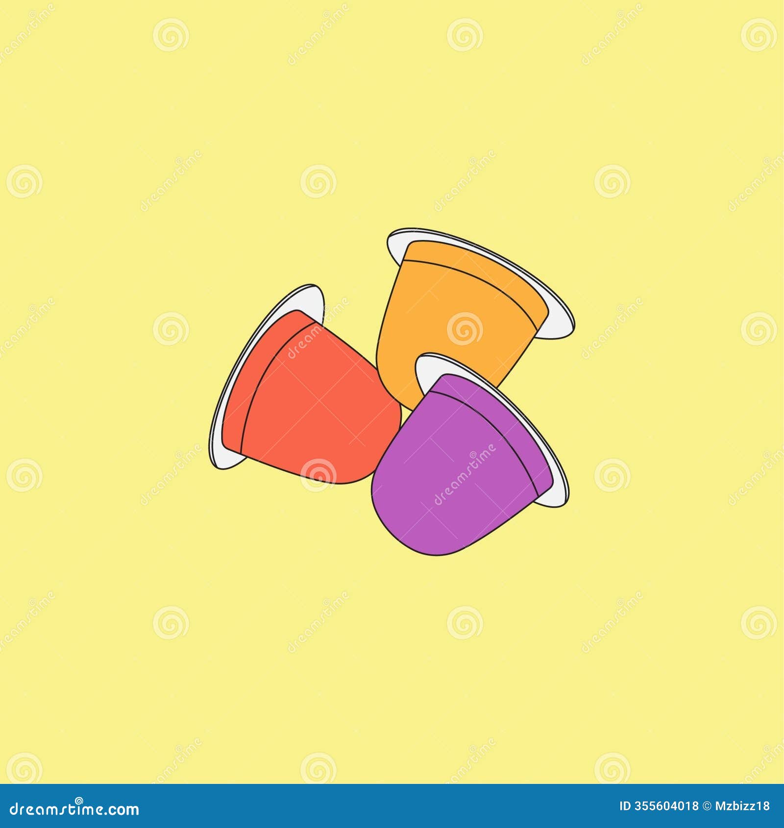Colorful Fruit Jelly Vector Illustration. Childhood Snacks Stock ...