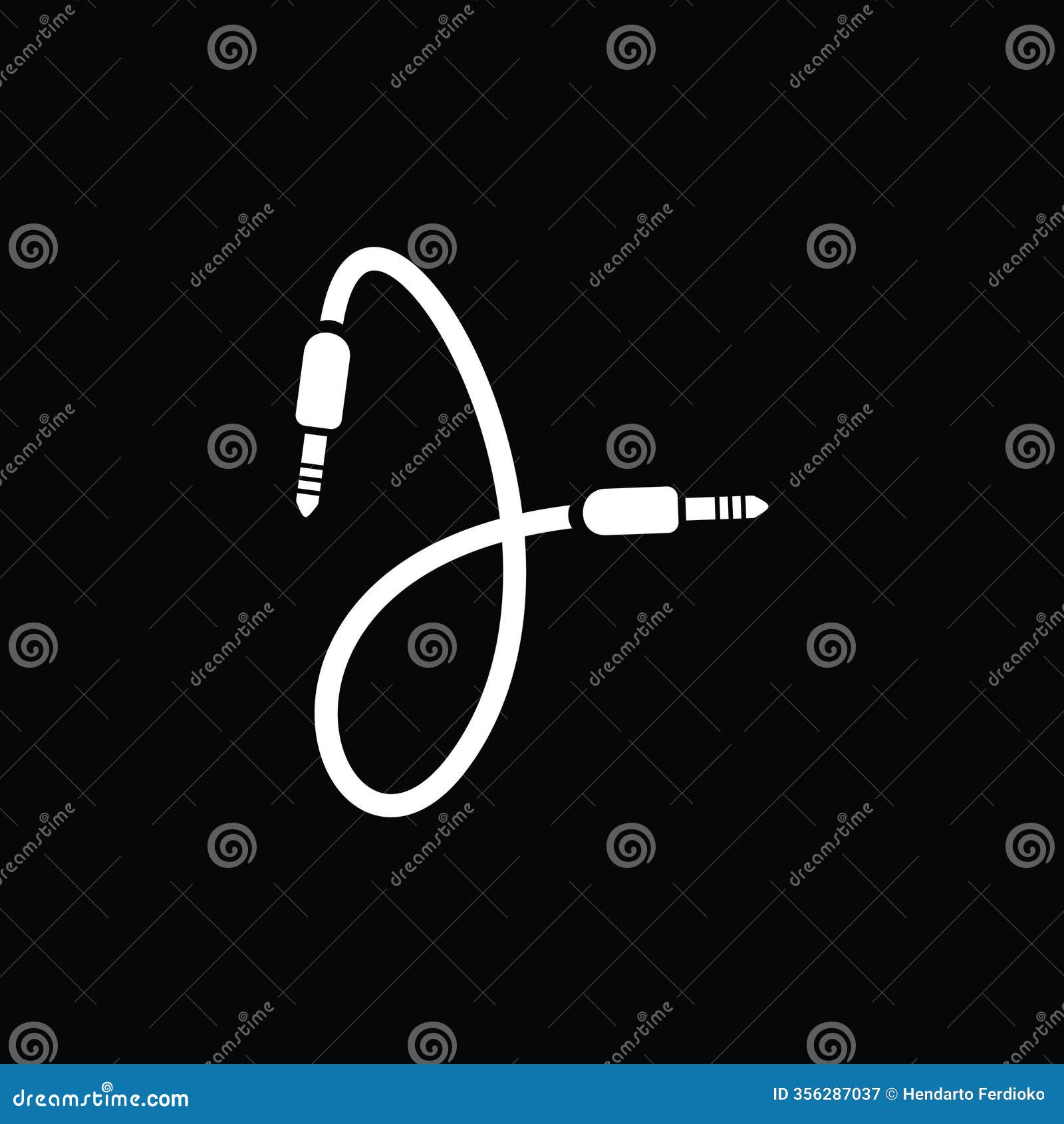 Letter J Cable Jack Logo Design Vector Icon Graphic Symbol Illustration ...