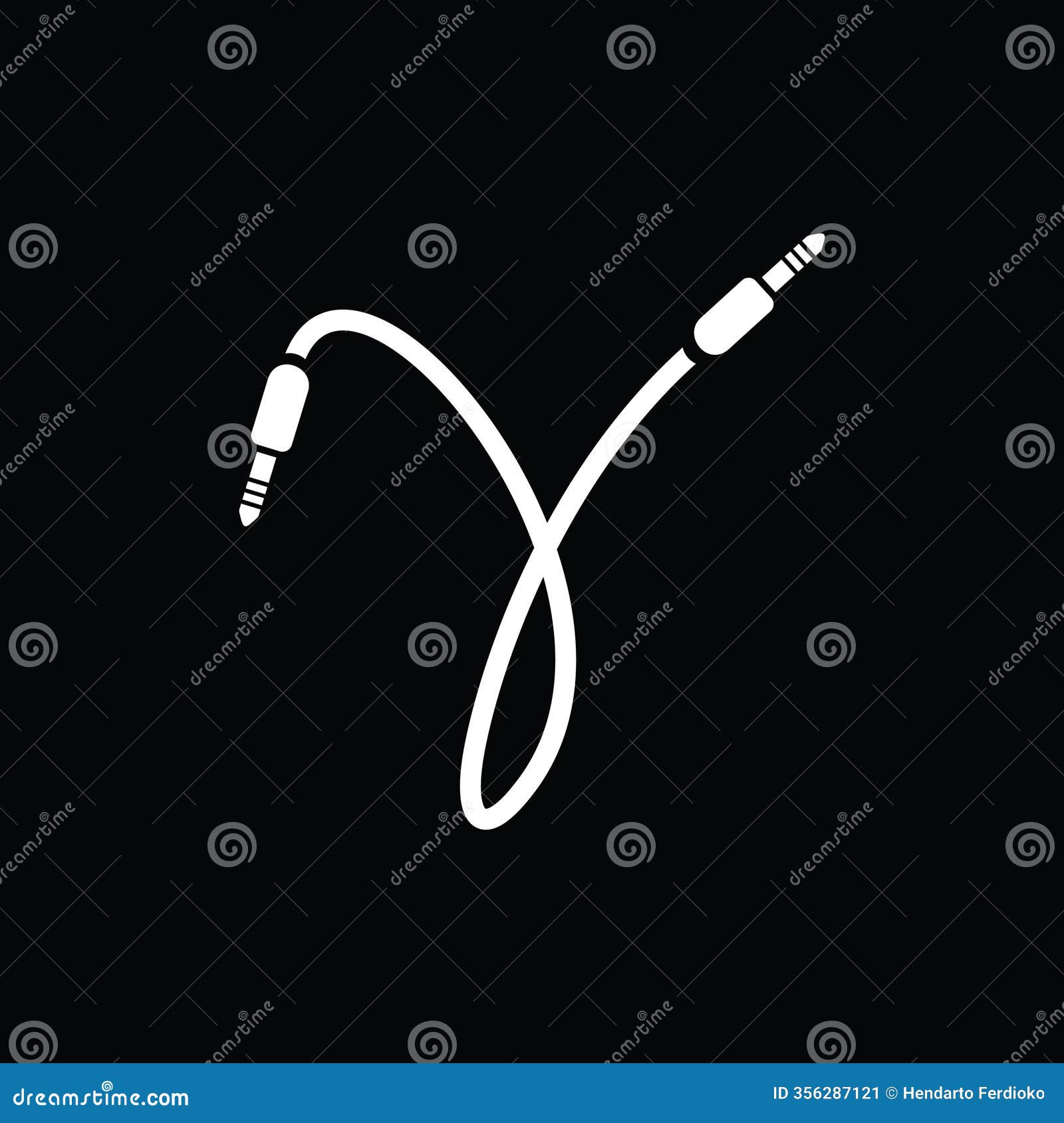 Letter Y Cable Jack Logo Design Vector Icon Graphic Symbol Illustration ...