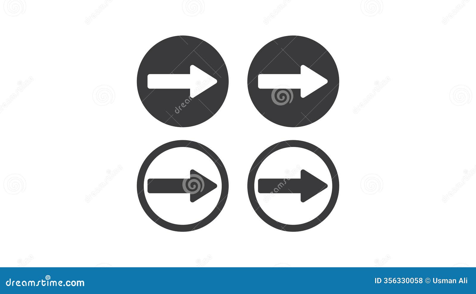 Right arrow icon stock illustration. Illustration of next - 356330058