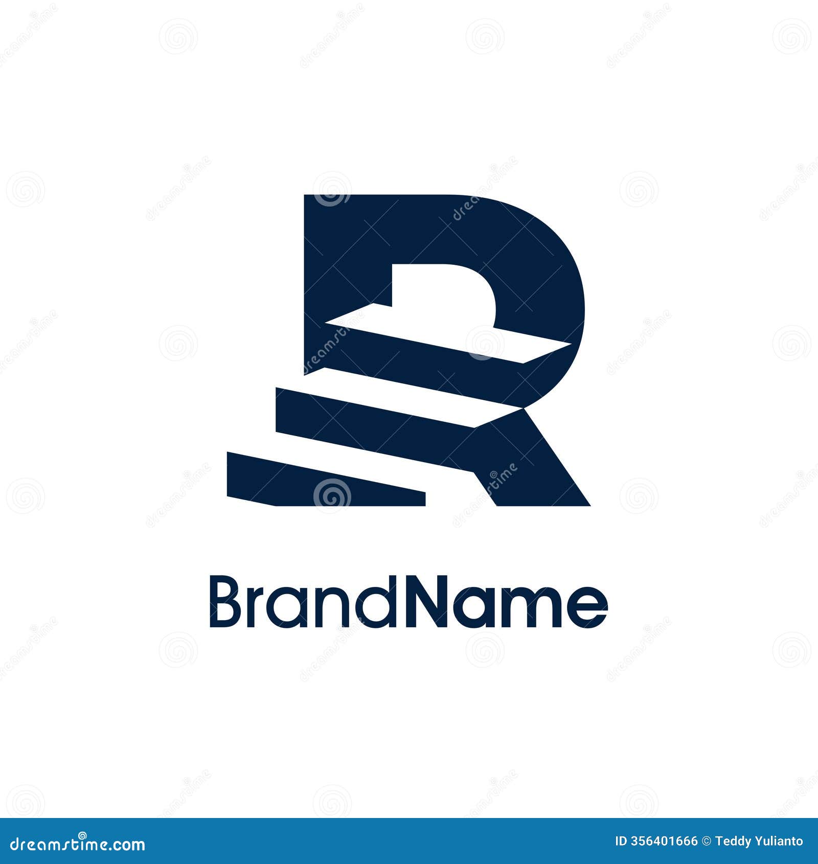 Simple and Modern Initial R Stair Logo Stock Illustration ...