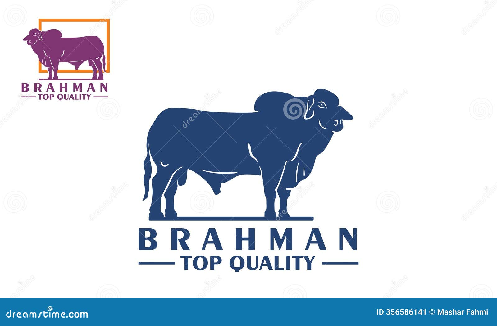 Brahman Top Quality Cattle Logo Stock Illustration - Illustration of ...