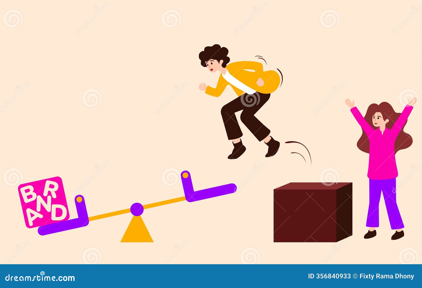 Boosting Brand Value by Campaign Stock Vector - Illustration of brand ...