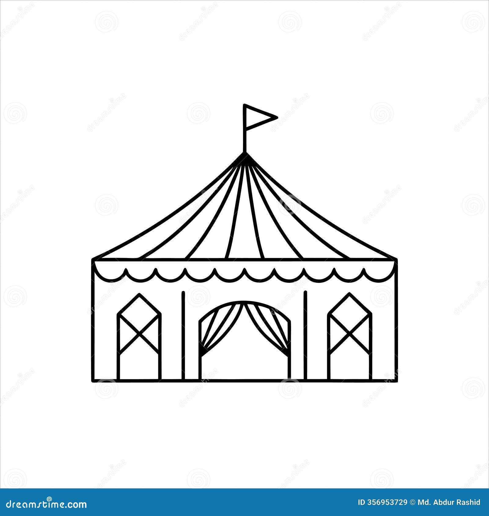 Simple Marquee Festival Design in Vector Art Stock Vector ...