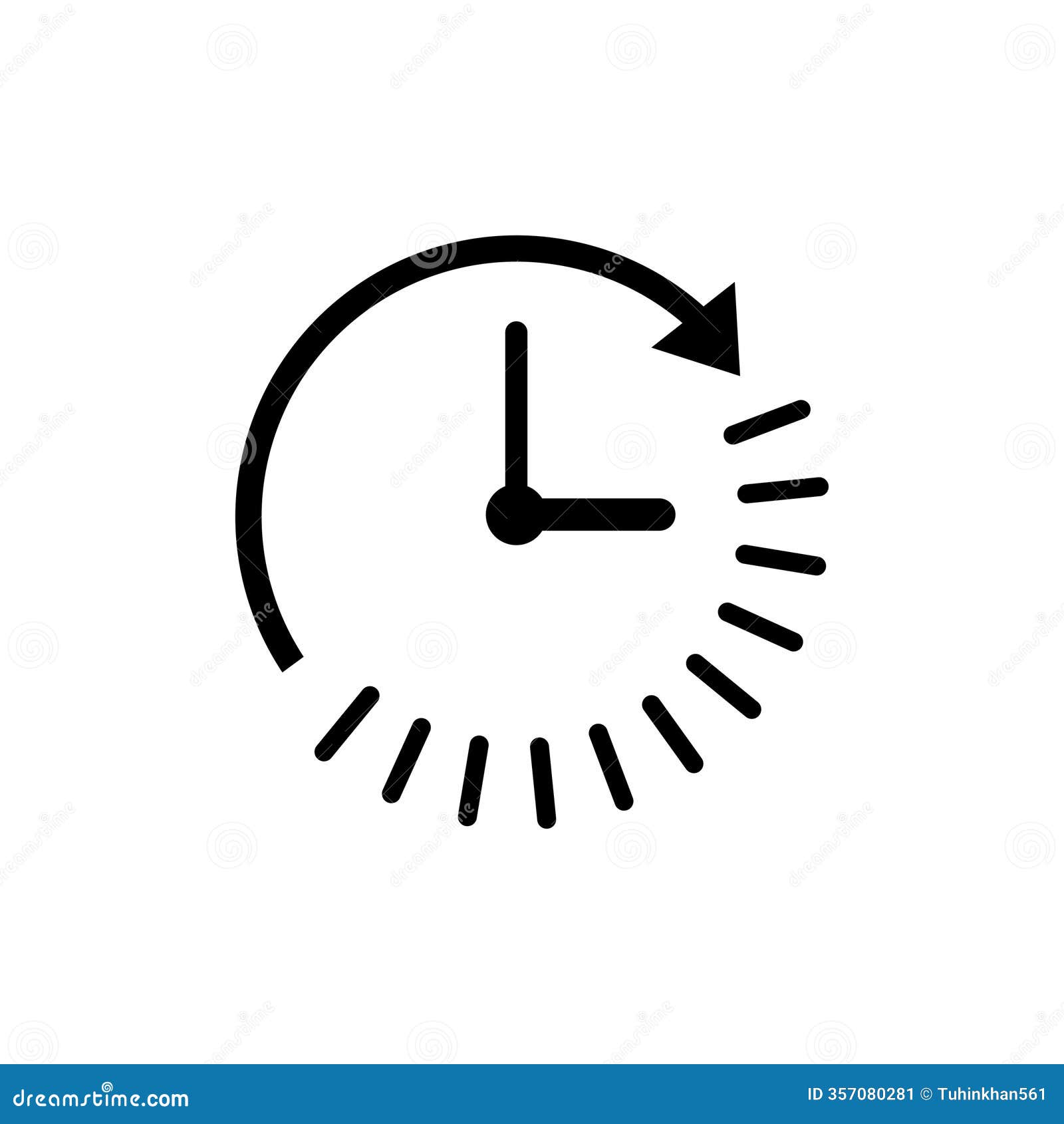 Clock Countdown Icon In Comic Style. Time Chronometer Vector Cartoon Illustration Pictogram ...