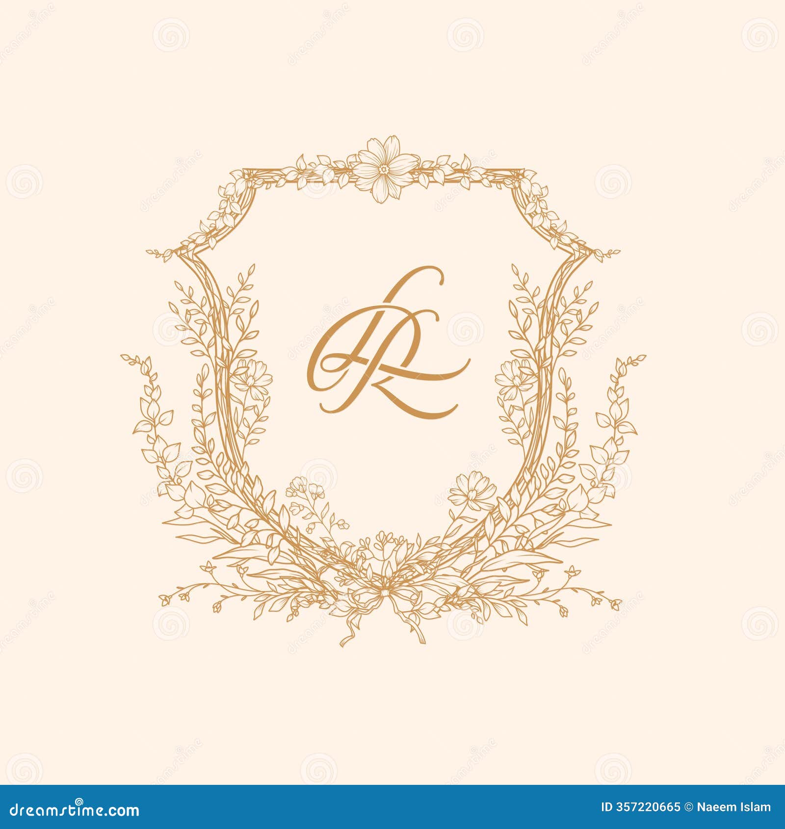 Wedding Crest Logo, AC Initial Wedding Crest Monogram. Luxury Wedding ...