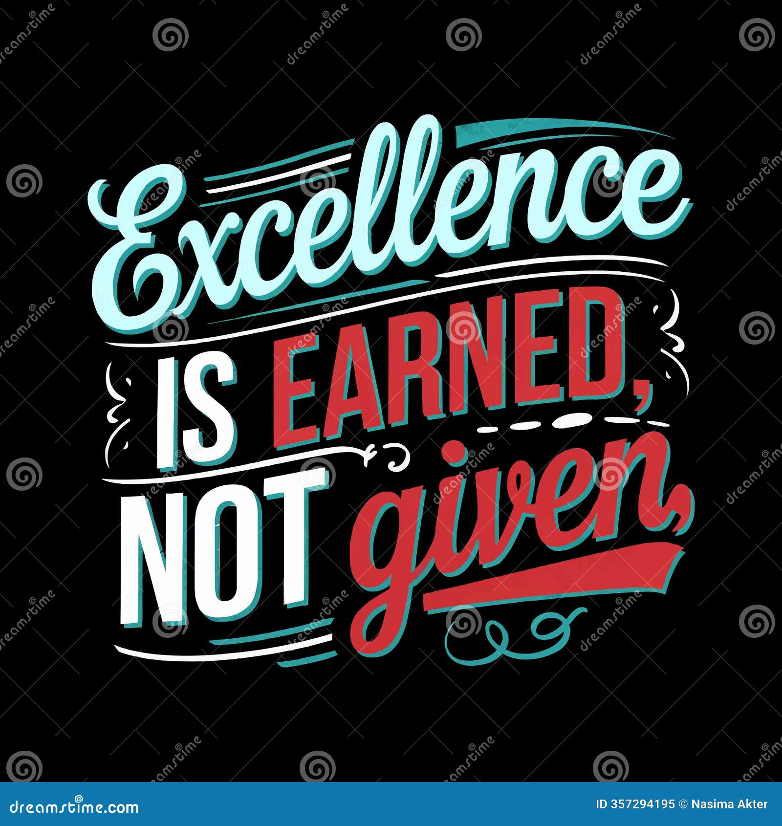 Decorative Text Art with Motivational Message and Eye-Catching Elements ...