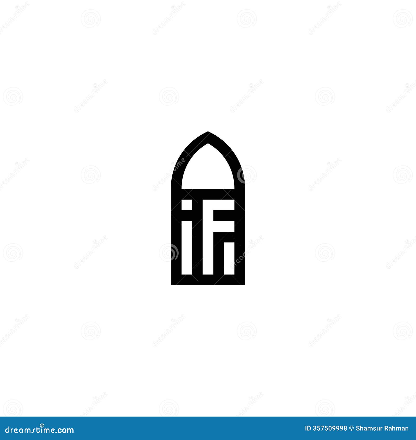 Alphabet Initials Logo IF, FI, I and F Stock Vector - Illustration of ...