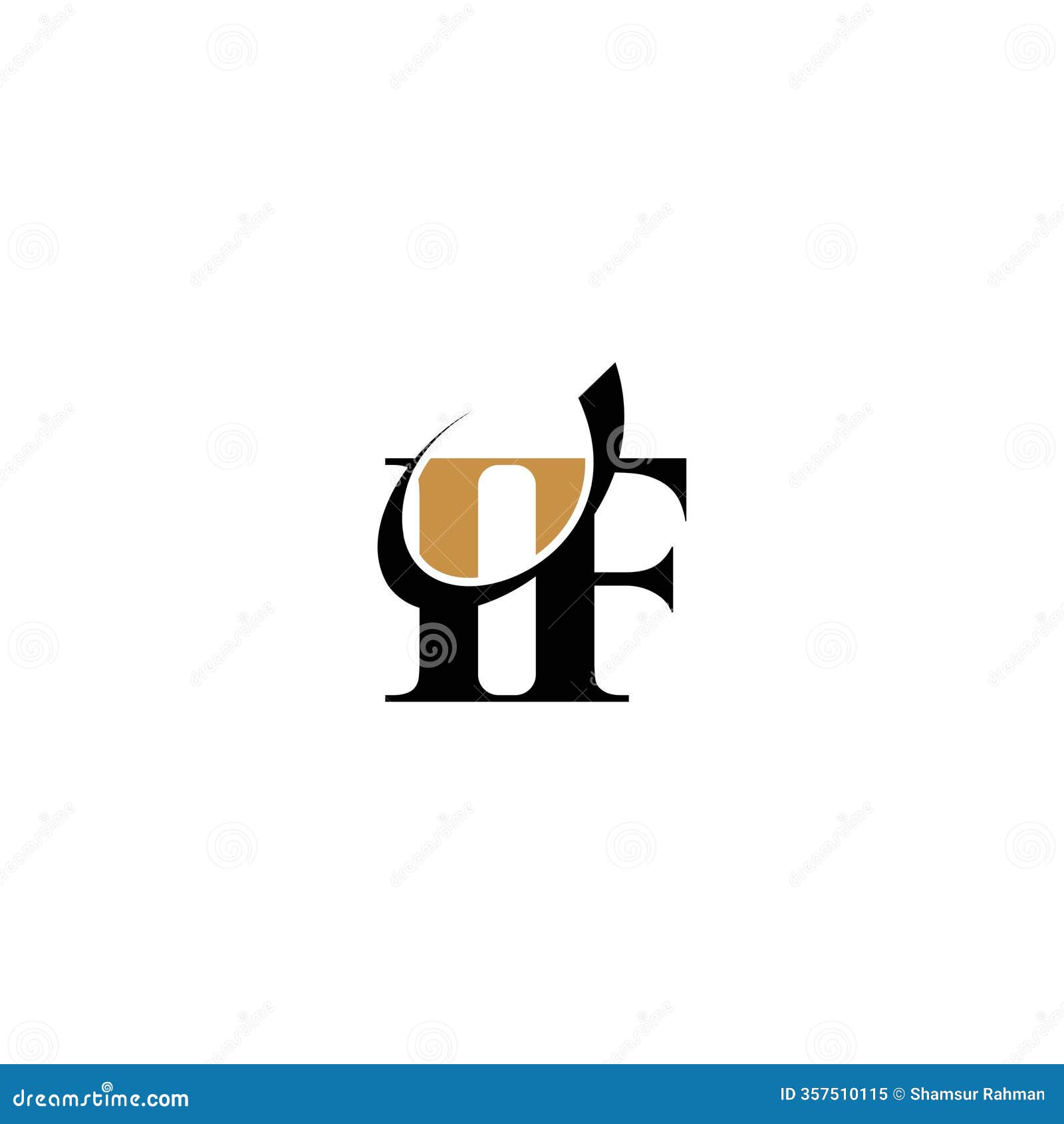 Alphabet Initials Logo IF, FI, I and F Stock Vector - Illustration of ...