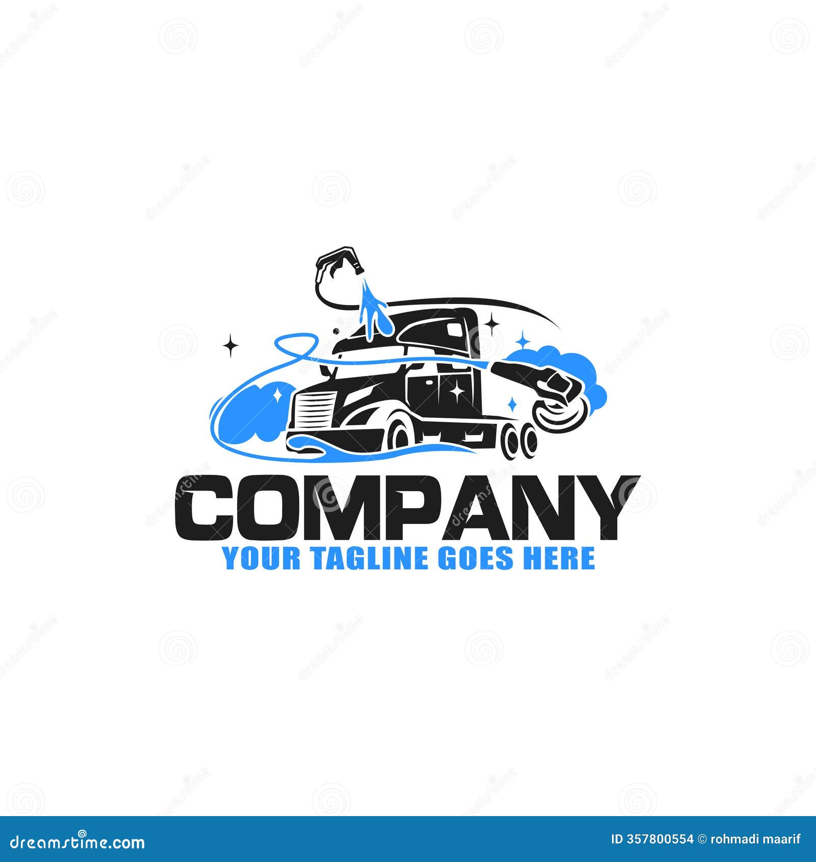 Washing Truck Logo Vector Template Stock Illustration - Illustration of ...