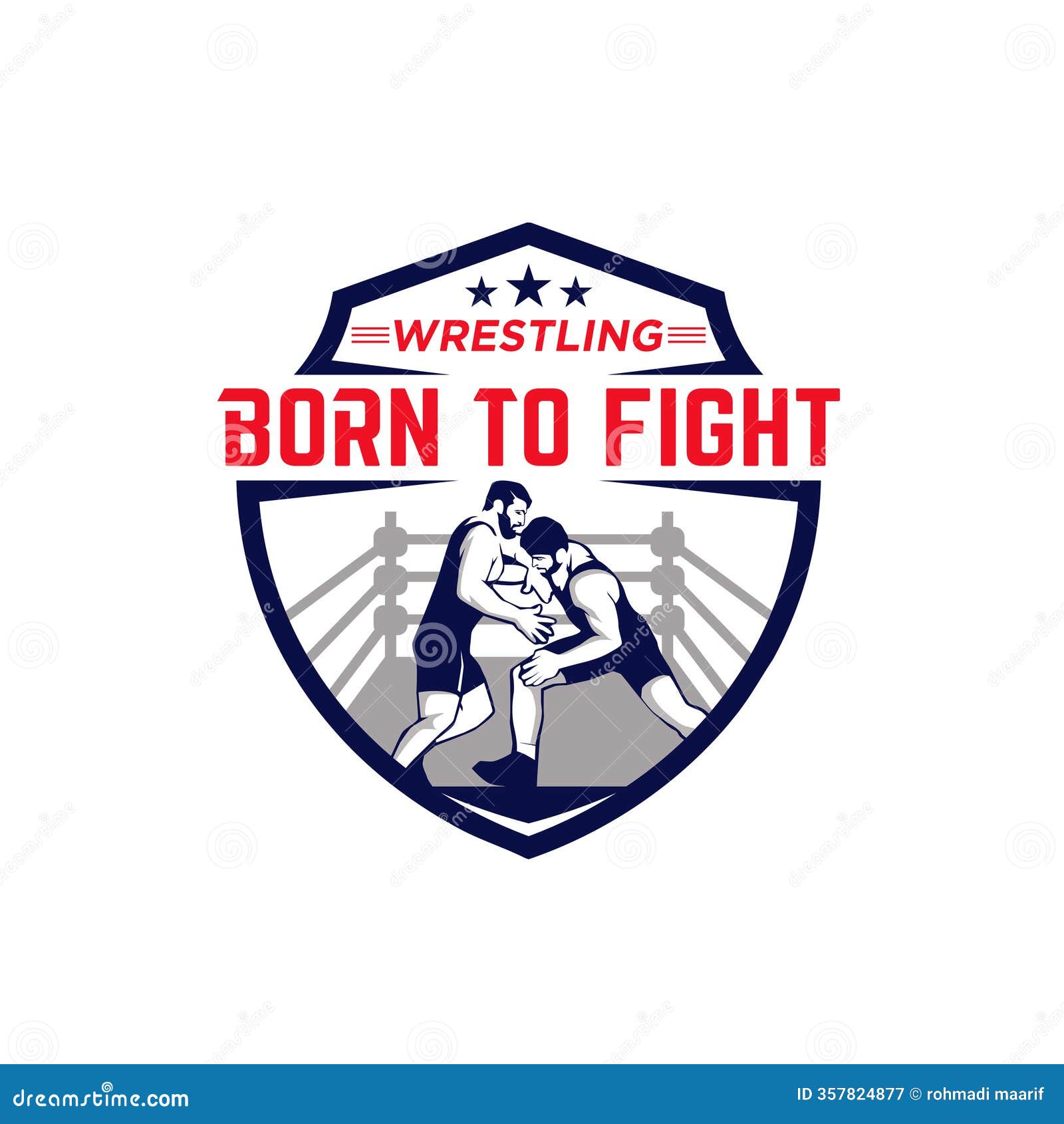 Creative Vector of Wrestling Logo Stock Illustration - Illustration of ...
