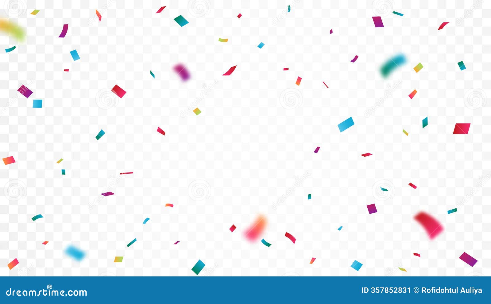Abstract Colorful Confetti Banner Background. Birthday, Holiday ...
