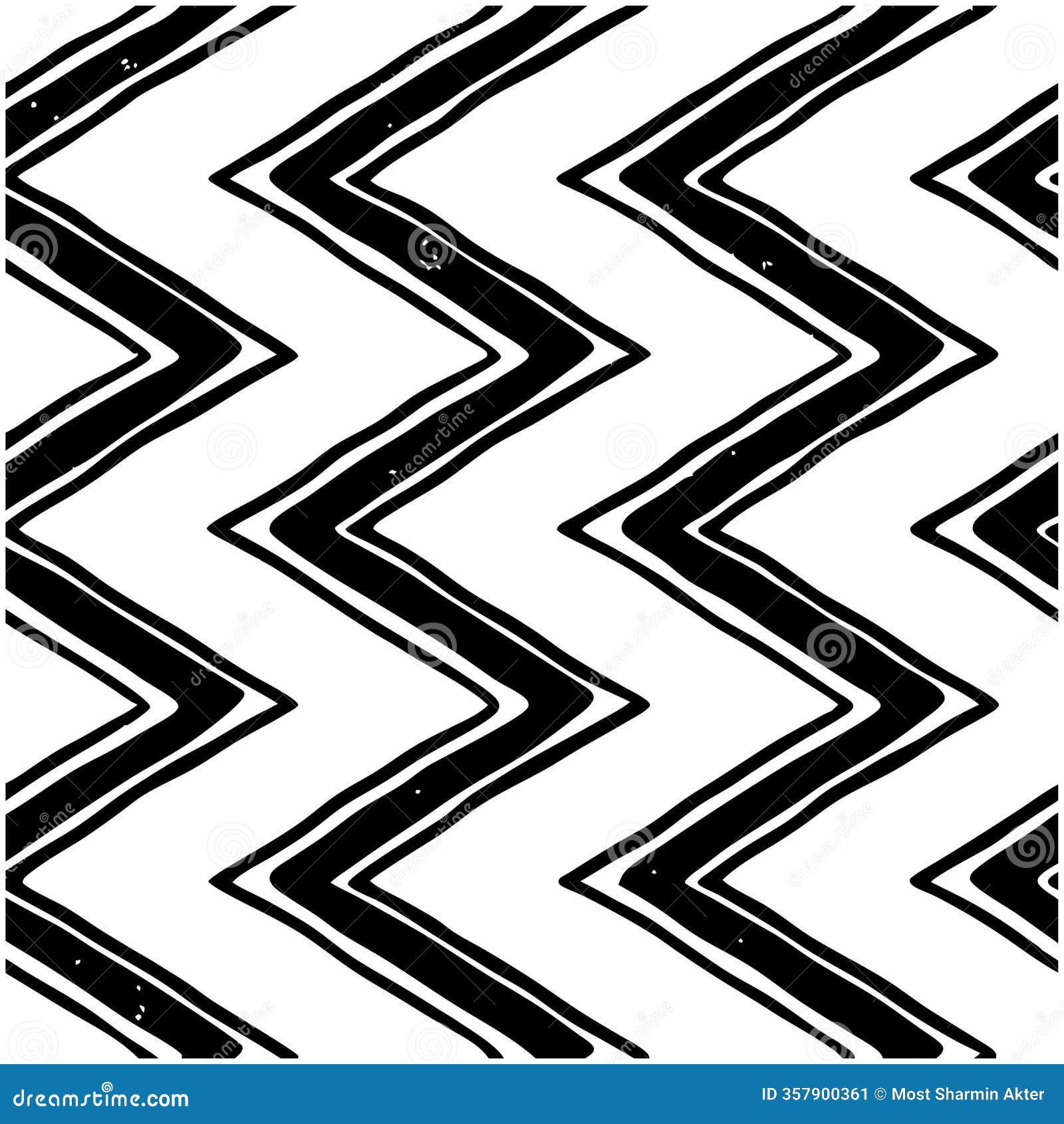 Painted Chevron Seamless Pattern Vector Design. Stock Illustration ...