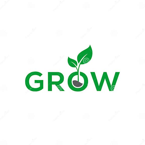 Seedling Logo Design. Growth Concept. Environment Friendly Symbol Stock ...