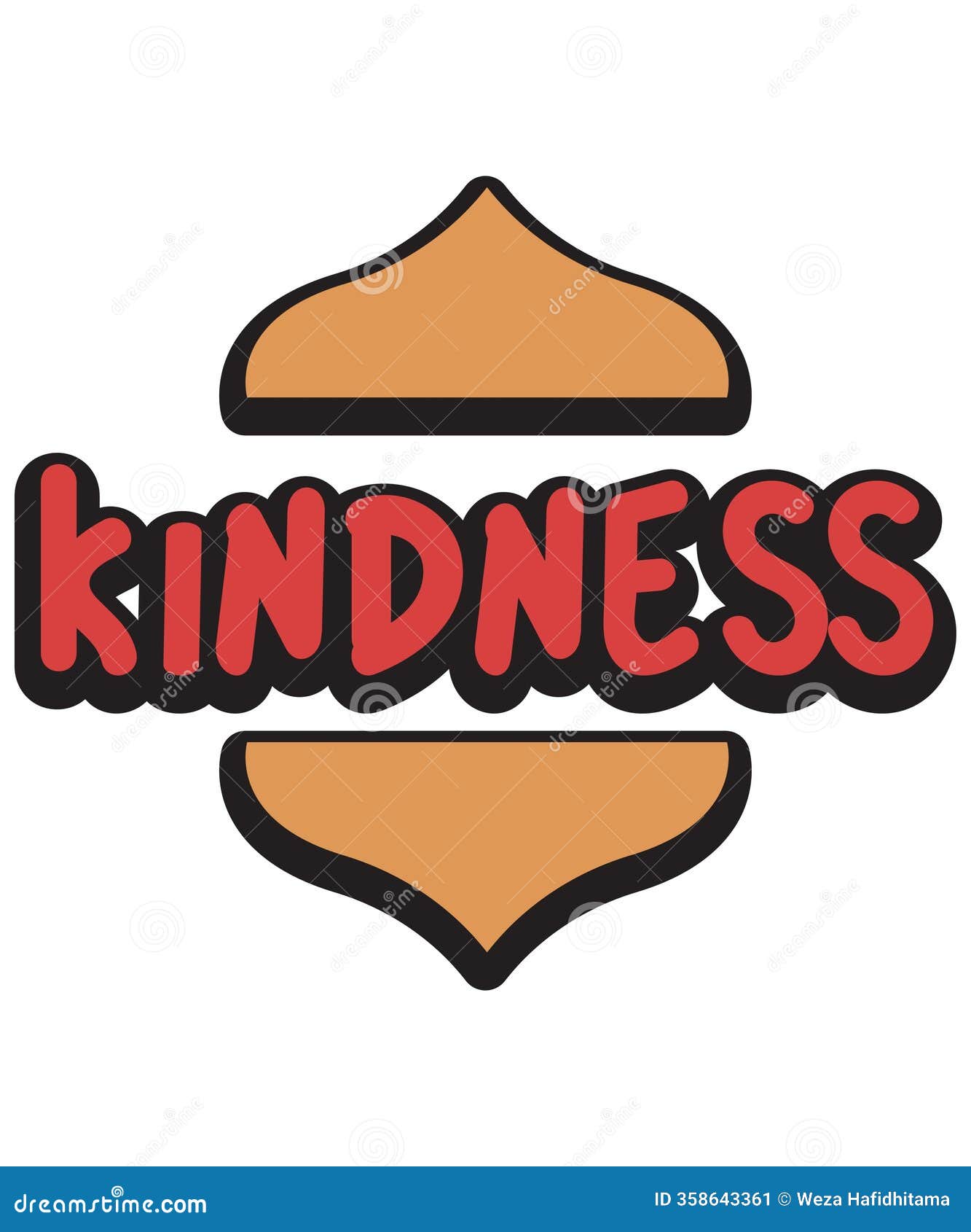 Kindness in Ramadan - Islamic Calligraphy Design Stock Illustration ...