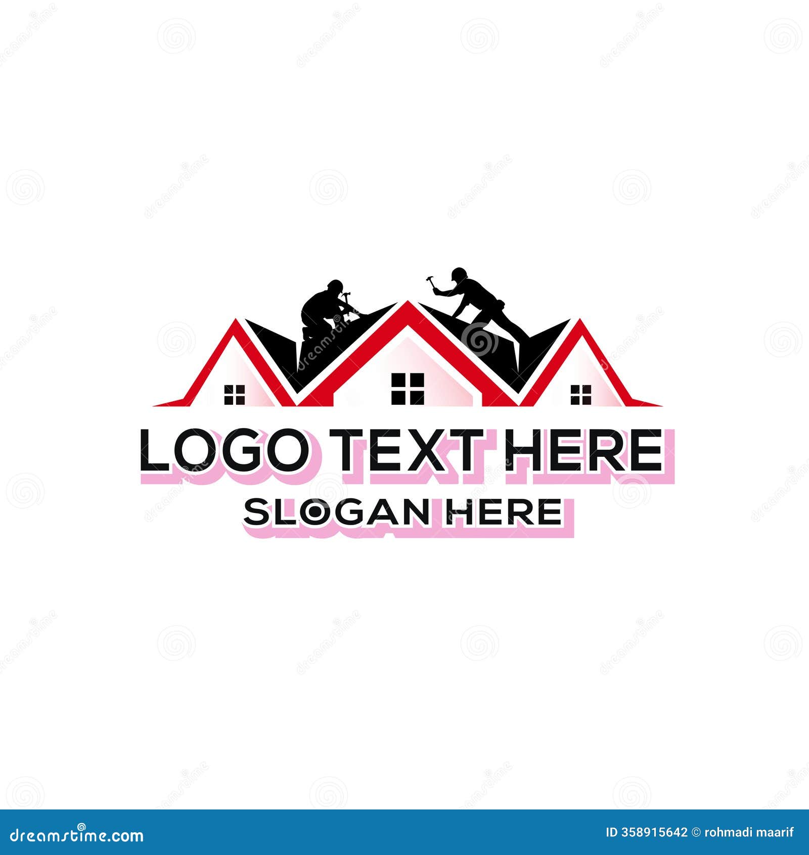 Creative Roofing Premium Logo Vector Stock Illustration - Illustration ...