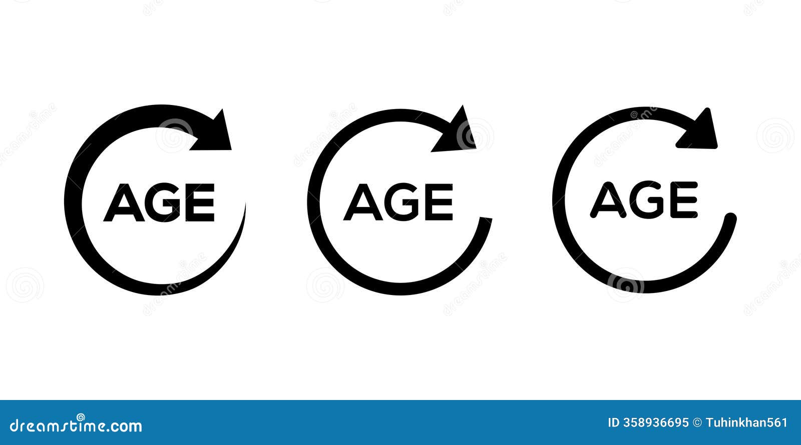 Age Icon Design. Age Sign Symbol Stock Vector - Illustration of life ...