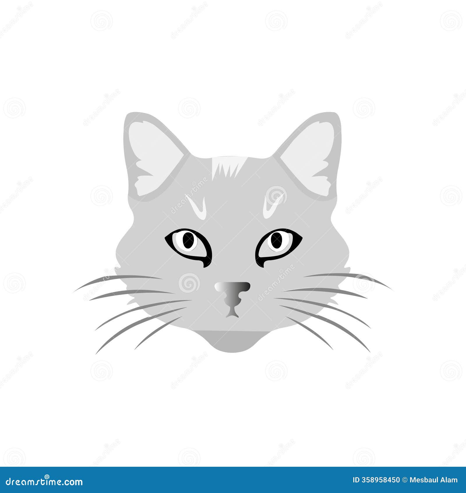 Cat logo icon vector . stock illustration. Illustration of whiskers ...