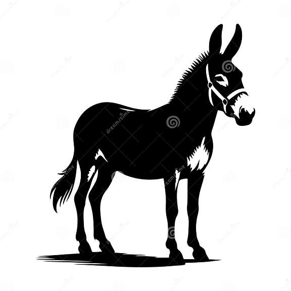 Mule Silhouette Vector Illustration EPS Free Download Stock ...