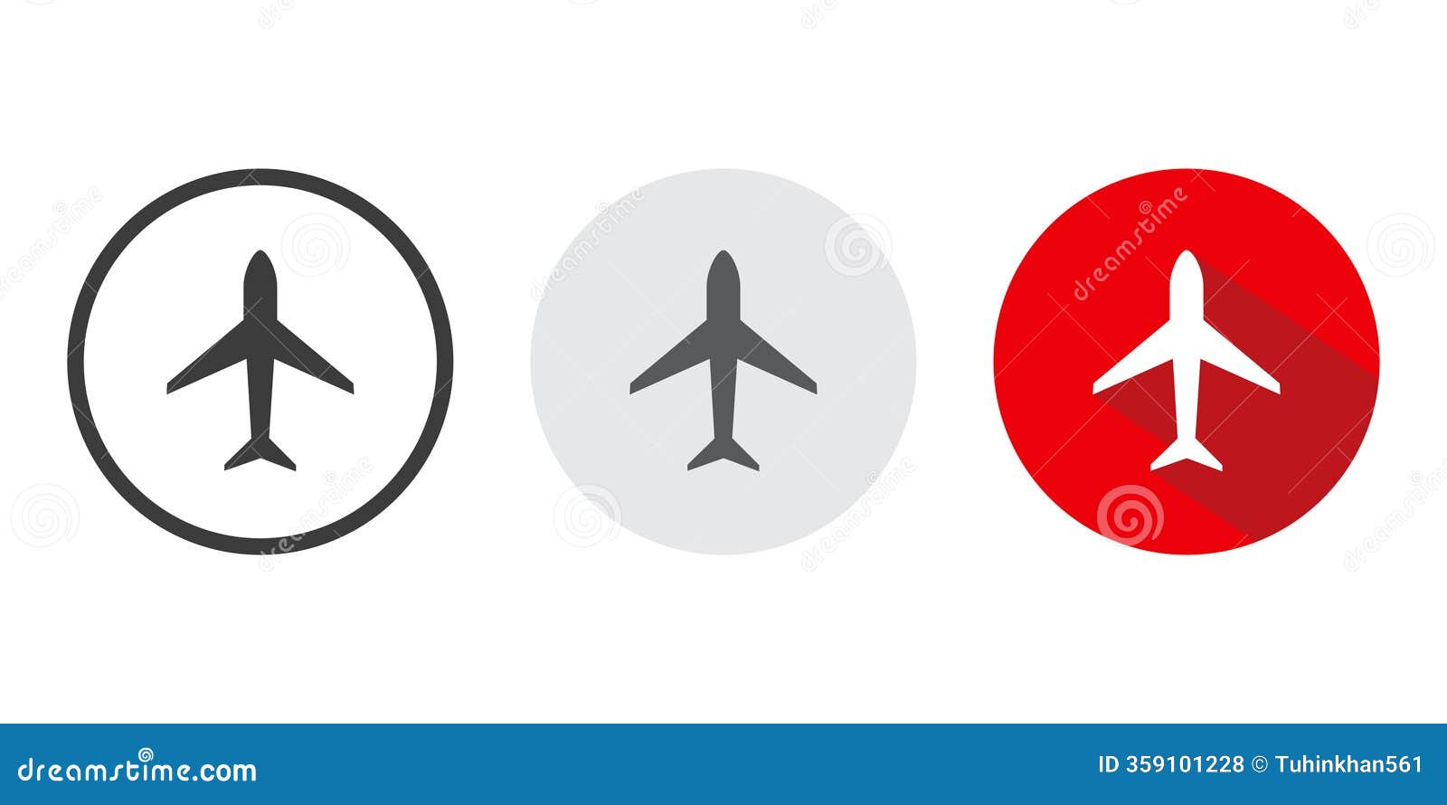 Plane Icon Vector. Airplane Sign and Symbol. Flight Transport Symbol ...