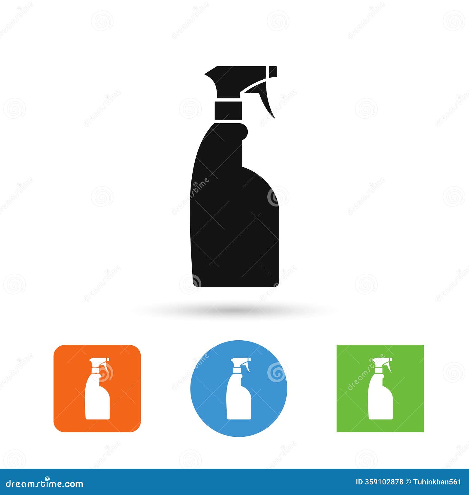Spray Bottle Icon. Spray Bottle Vector Design Stock Vector ...