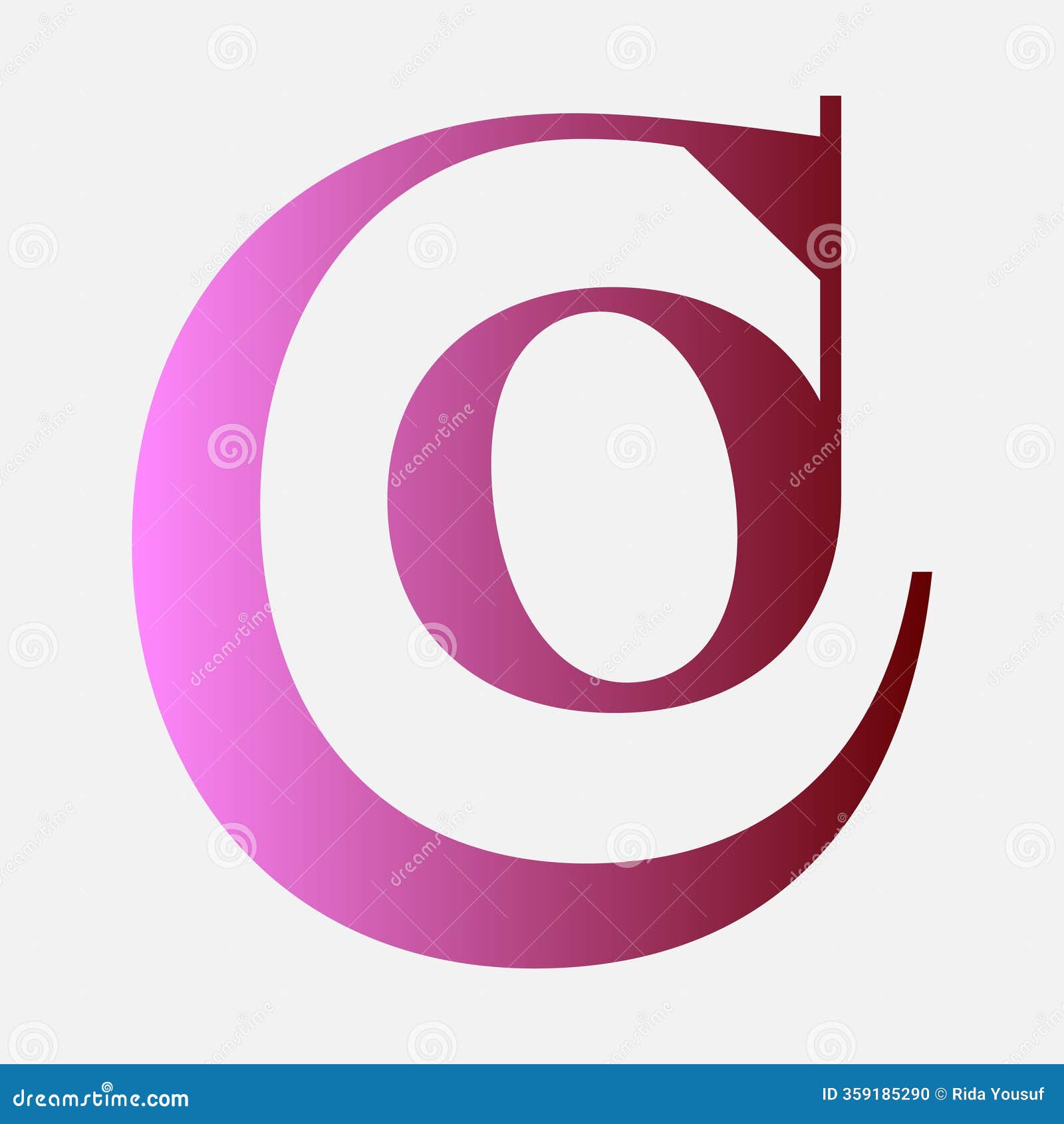 CO Symbol Initial Letter Design Monogram Abstract Logo Stock ...