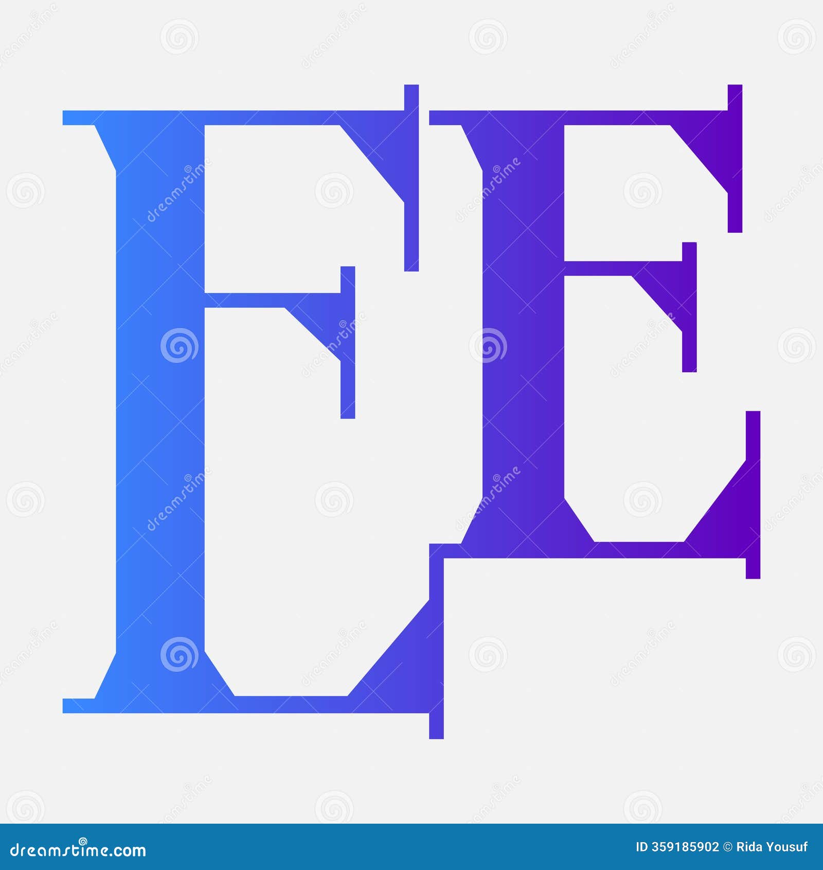 Ee Symbol Initial Letter Design Monogram Abstract Logo Stock Vector ...