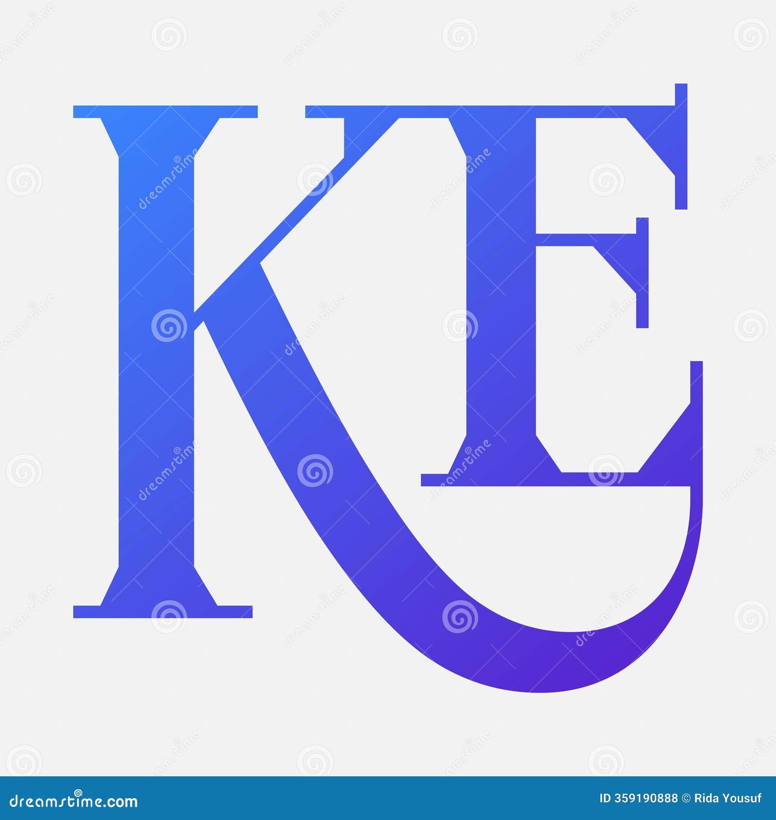 Ke Symbol Initial Letter Design Monogram Abstract Stock Photo - Image ...