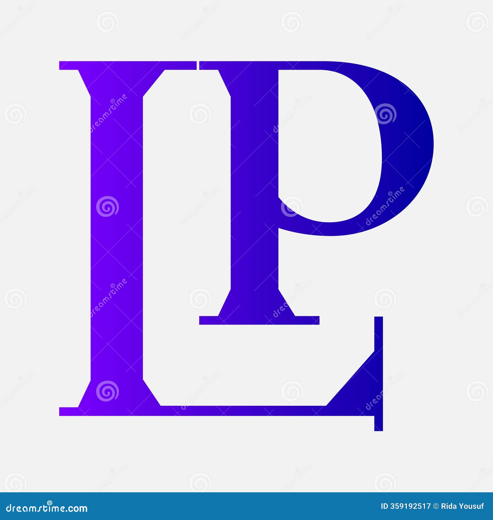 Lp Symbol Initial Letter Design Monogram Abstract Logo Stock ...