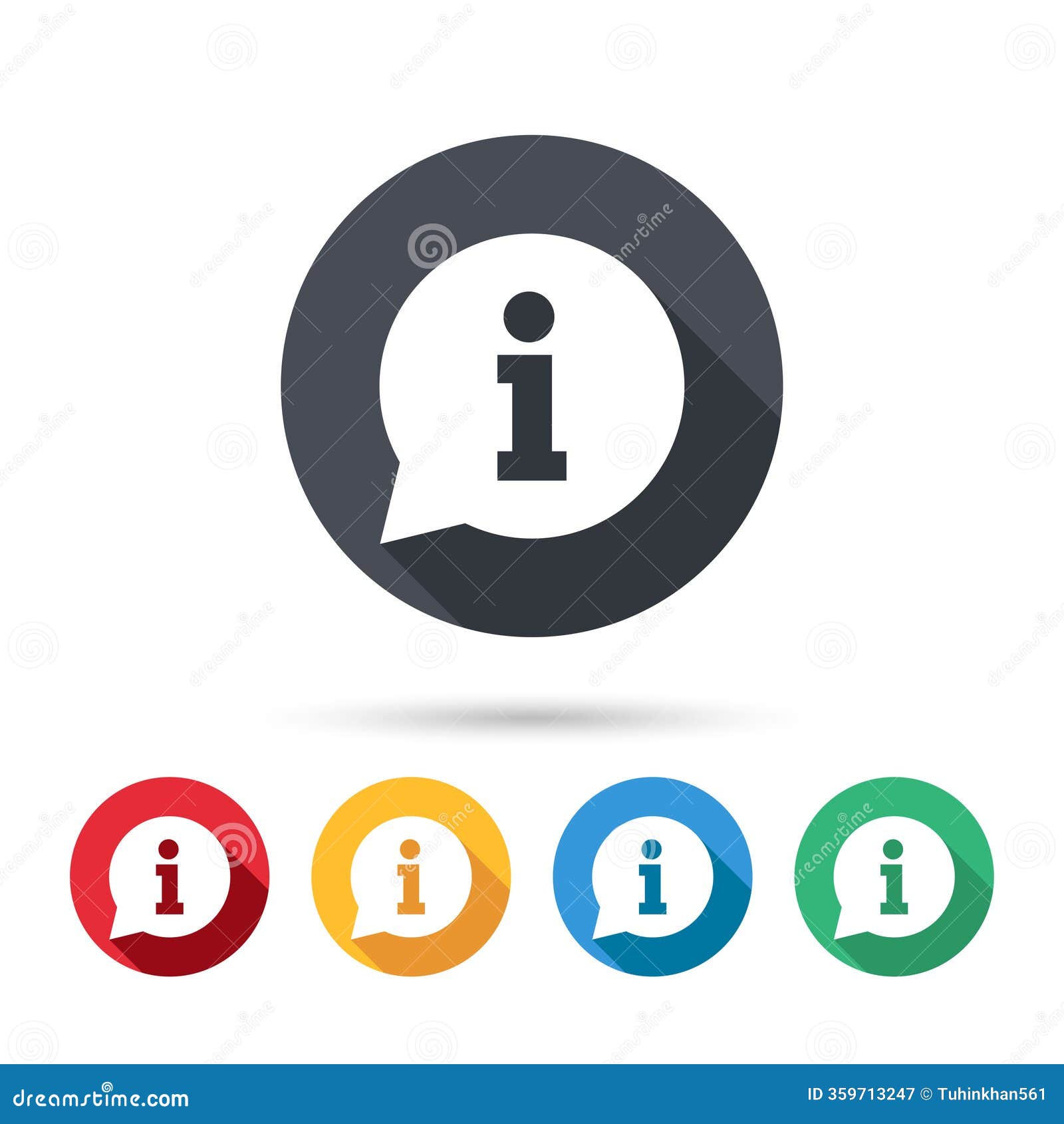 Information Sign Icon. Info Speech Bubble Symbol. Info Sign Stock ...